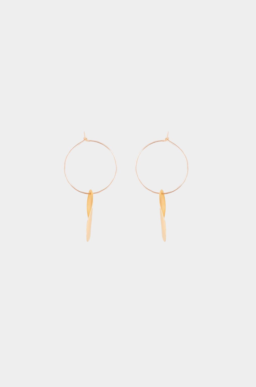 Swirling wind creole earrings gold plated – Julia Otilia